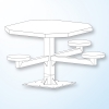 Three-Person / ADA Dining Table – Correction Enterprises